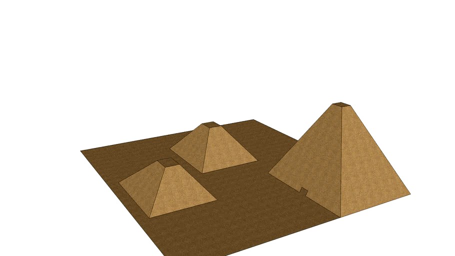 Pyramids of Giza 3d model