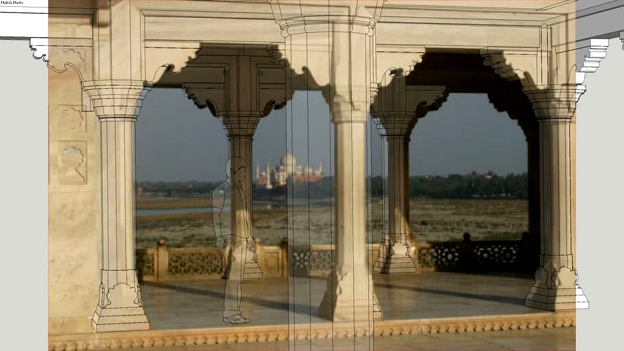 Agra Red Fort 3d model