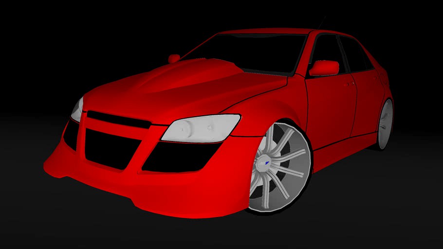 Modified Lexus IS200 3d model
