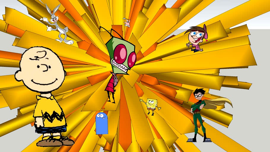 Cartoon Explosion! 3d model