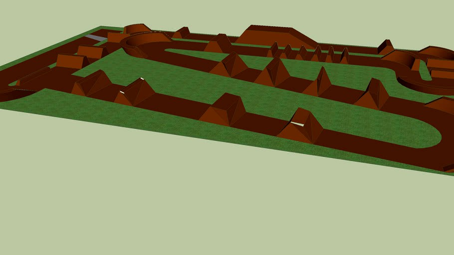 motocross track 1 3d model