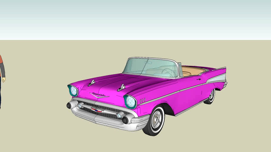 57' Chevrolet Bel Air 3d model