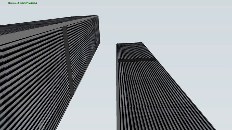 WORLD TRADE CENTER : TWIN TOWERS DETAILED 3d model