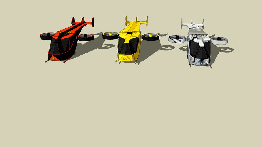 Civilian Tomahawk VTOL 3d model