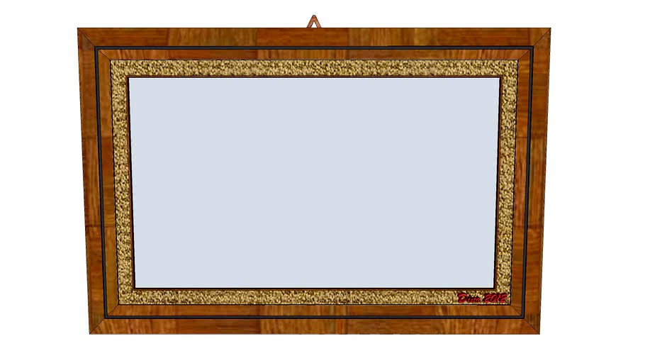 Cornice da Parete in Radica (Frame wall in Burr Walnut) Progetto Dino ...