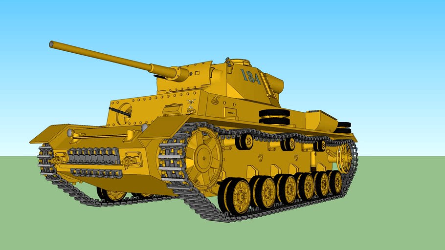 Panzer III - Panzerkampfwagen III Ausf. M (German Tank) 3d model