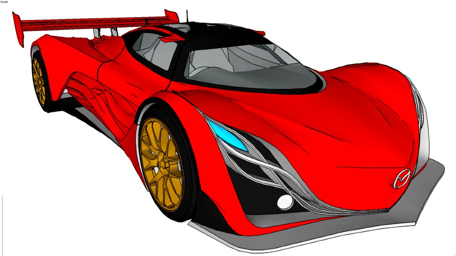 fazda murai - MAZDA FURAI 3d model