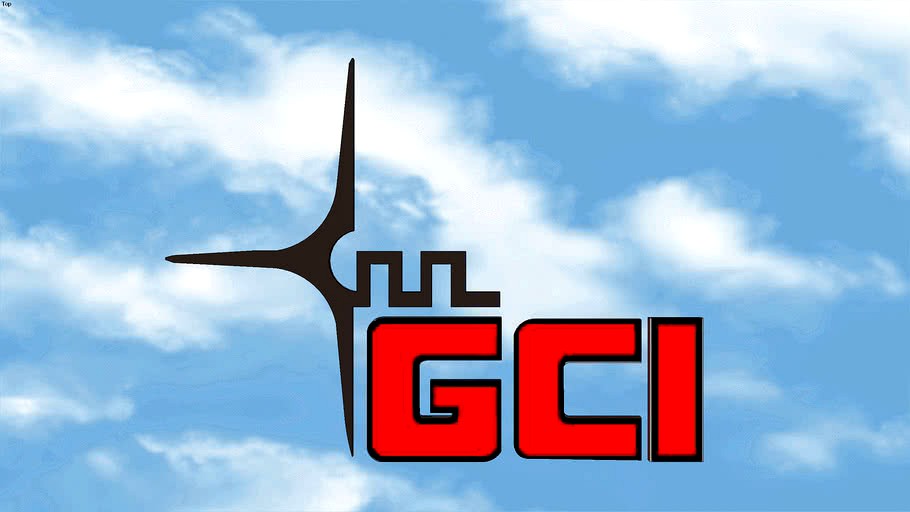 GCI Logo - Sketchup 6. 3d model