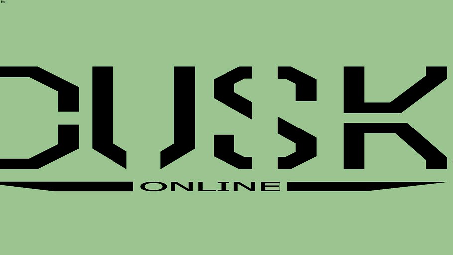 Dusk Online official logo (For facebook fan page) 3d model