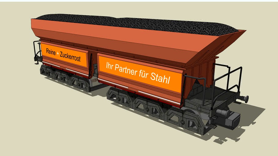 Güterwagon Kohlewagen 3d model