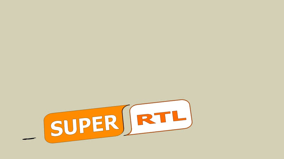 Super RTL Logo 3d model
