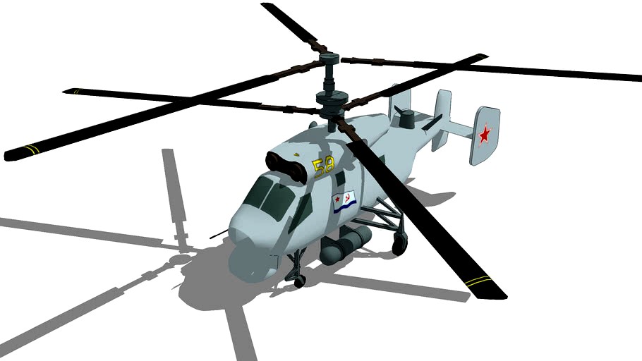 Aircraft - Kamov Ka-25 Hormone 3d model