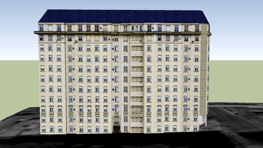 Edificio frente a la plaza San Martín. 3d model