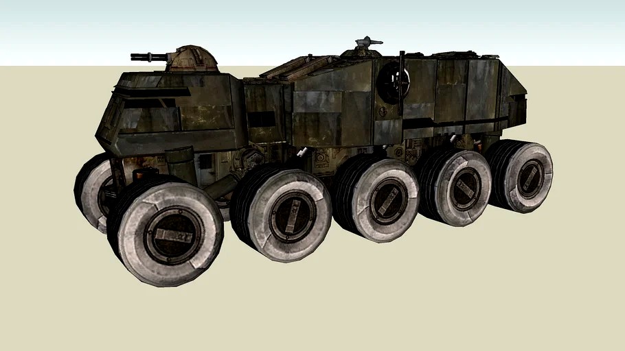 Heavy Assault Vehicle/wheeled (HAVw) A5 Juggernaut 3d model