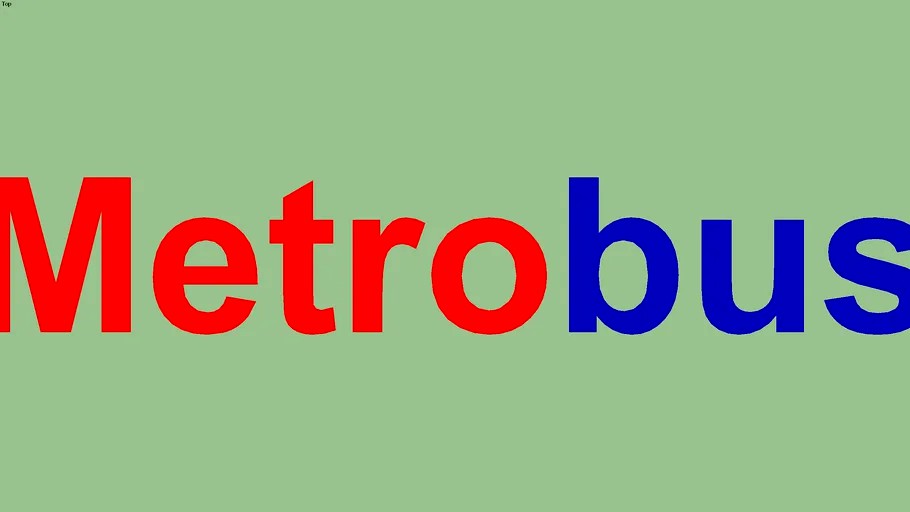 METROBUS LOGO 3d model