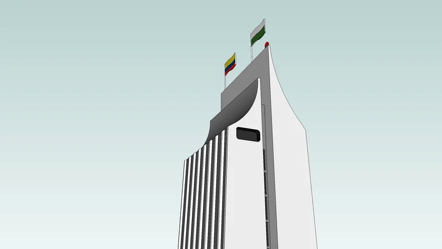Edificio Coltejer - Medellin 3d model