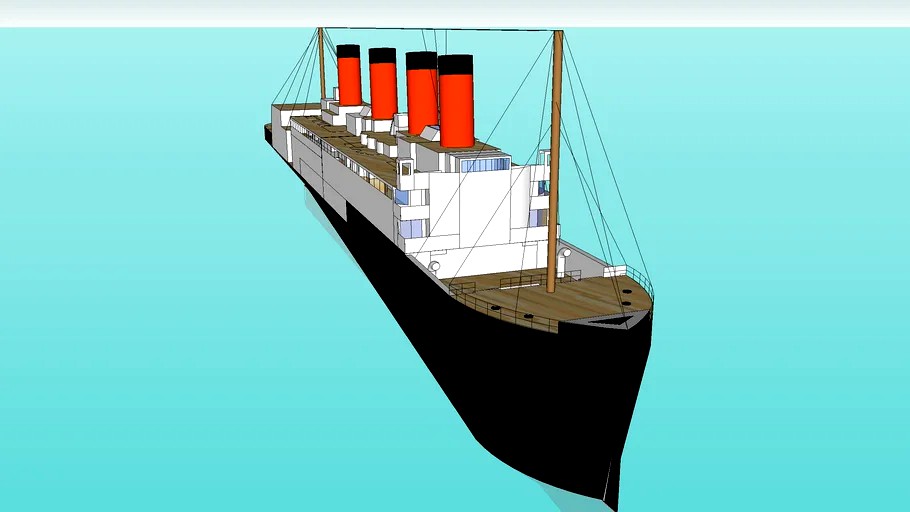 RMS Lusitania 3d model