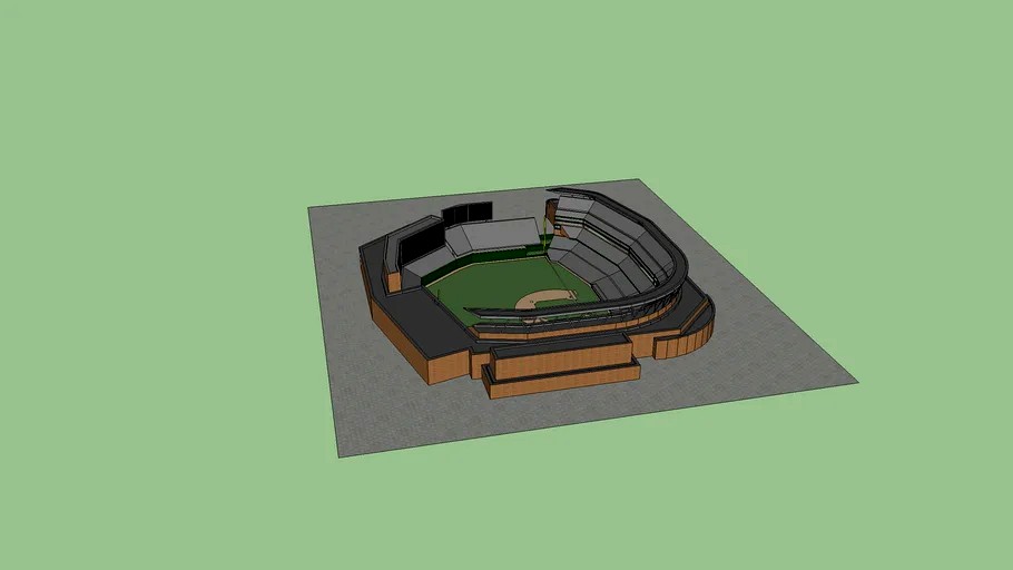 baseball stadium 3d model