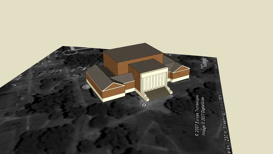 Gorgas Library 3d model