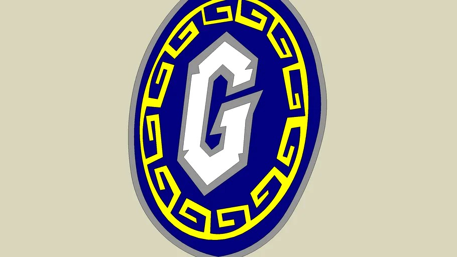 UNCG logo 3d model