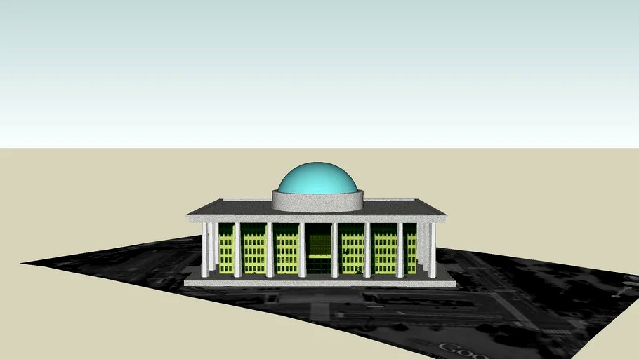 the National Assembly of Korea 3d model