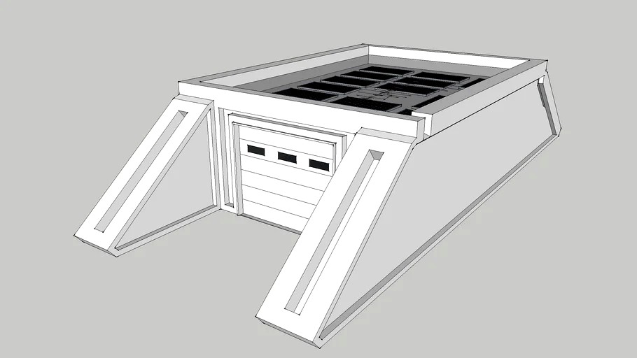 Military Style Bunker 3d model