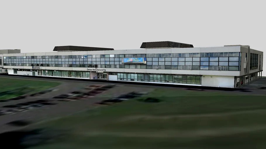 CNDF - Pavillon Central & Pavillon De l'Est 3d model