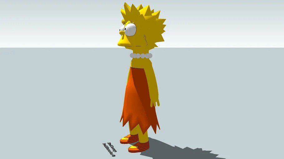 Lisa Simpson 3D model