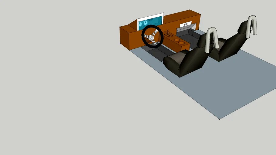 Car interior 3d model