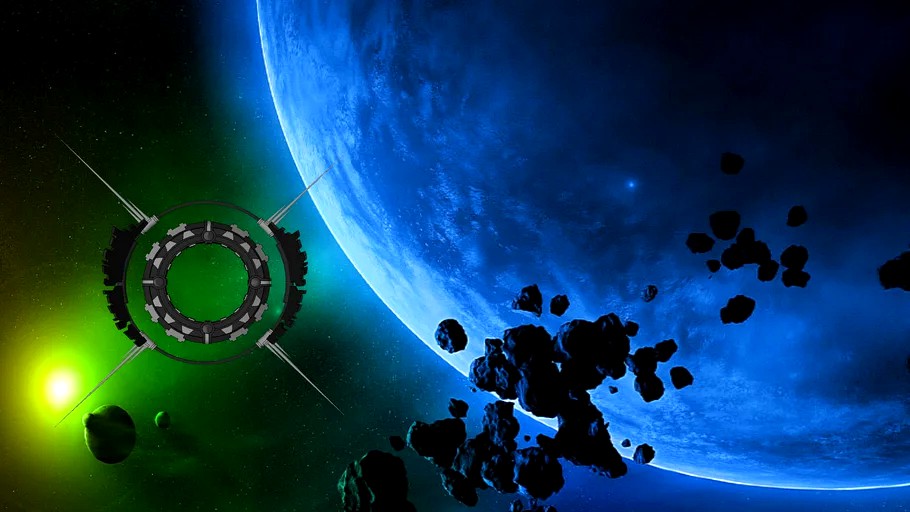 space gate (outer space) 3d model