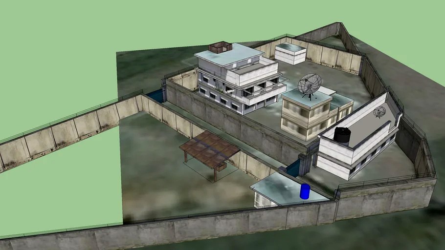 Osama Bin Laden's House in Abbottabad, Pakistan 3d model