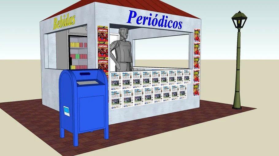 Kiosco. 3d model