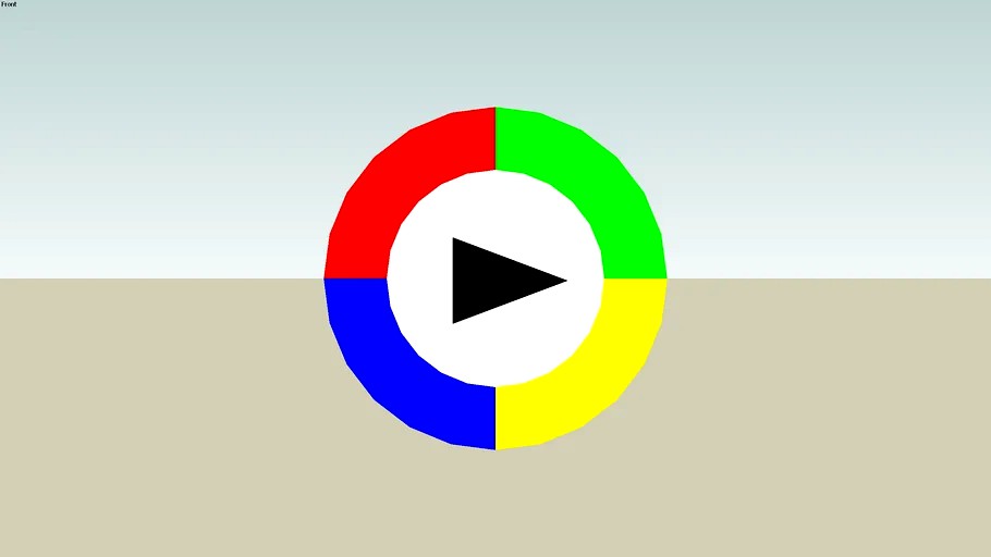 Windows Media Player Logo 3d model