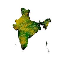 Map of India 3D Model