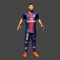 Kylian Mbappe 3d model