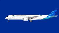 Garuda Indonesia A350-900 3d model