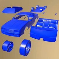 CHEVROLET MONTE CARLO 1972 PRINTABLE CAR BODY | 3D model