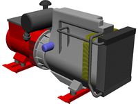 Diesel Generator Type A 3D CAD Model