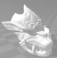 Monster hunter Odogaron statue 3d model