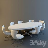 Baxter Yves Dressing Table 3d model