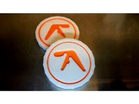Aphex Twin Graffiti Stencil and Logo by e-nozzel 3d model