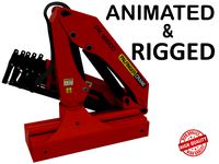 Palfinger PK23500A Crane 3D CAD Model