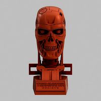 Terminator T-800 Skull Bust 3d model